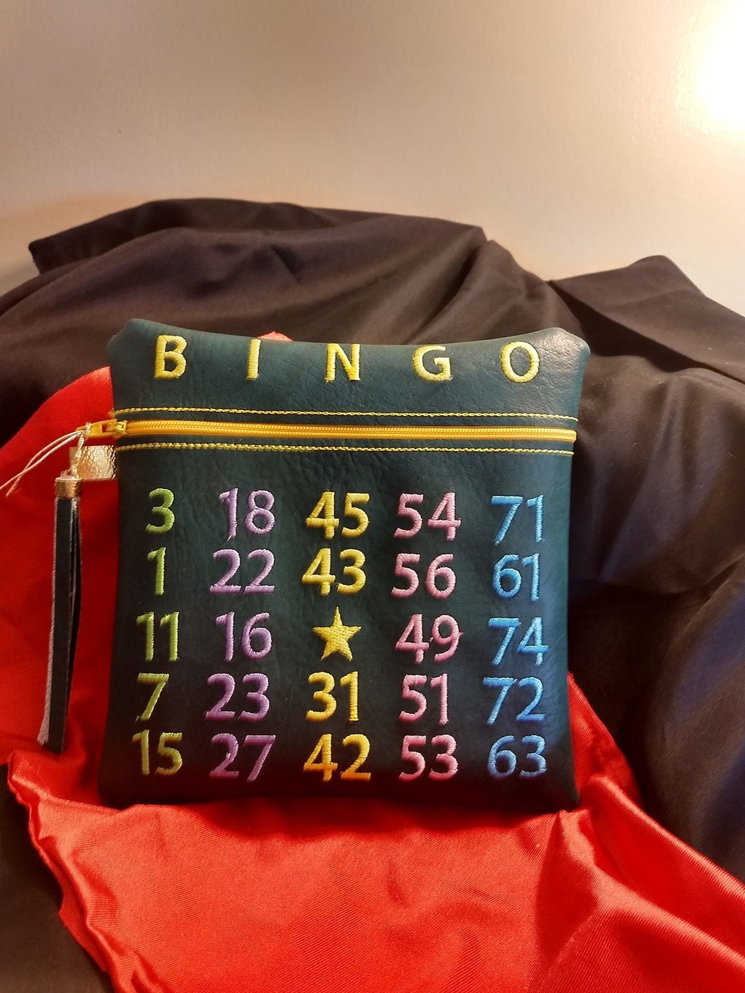 Bingo Bag Embroidery Design - Machine Embroidery Design - Etsy