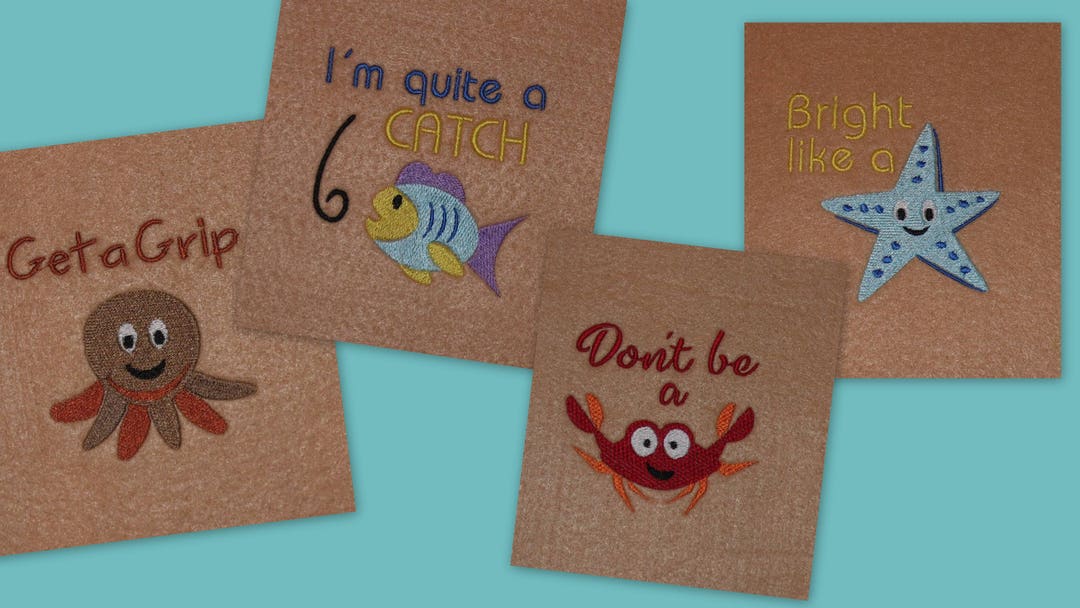 Ocean Theme Designs - Under the Sea - Embroidery Design - Machine ...