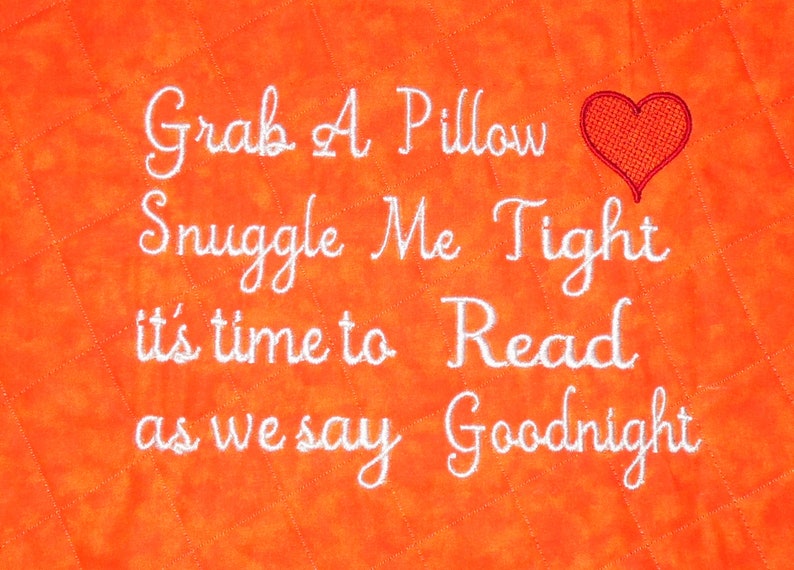Embroidery Design - Snuggle Me Tight - Reading Pillow Design - Time for ...