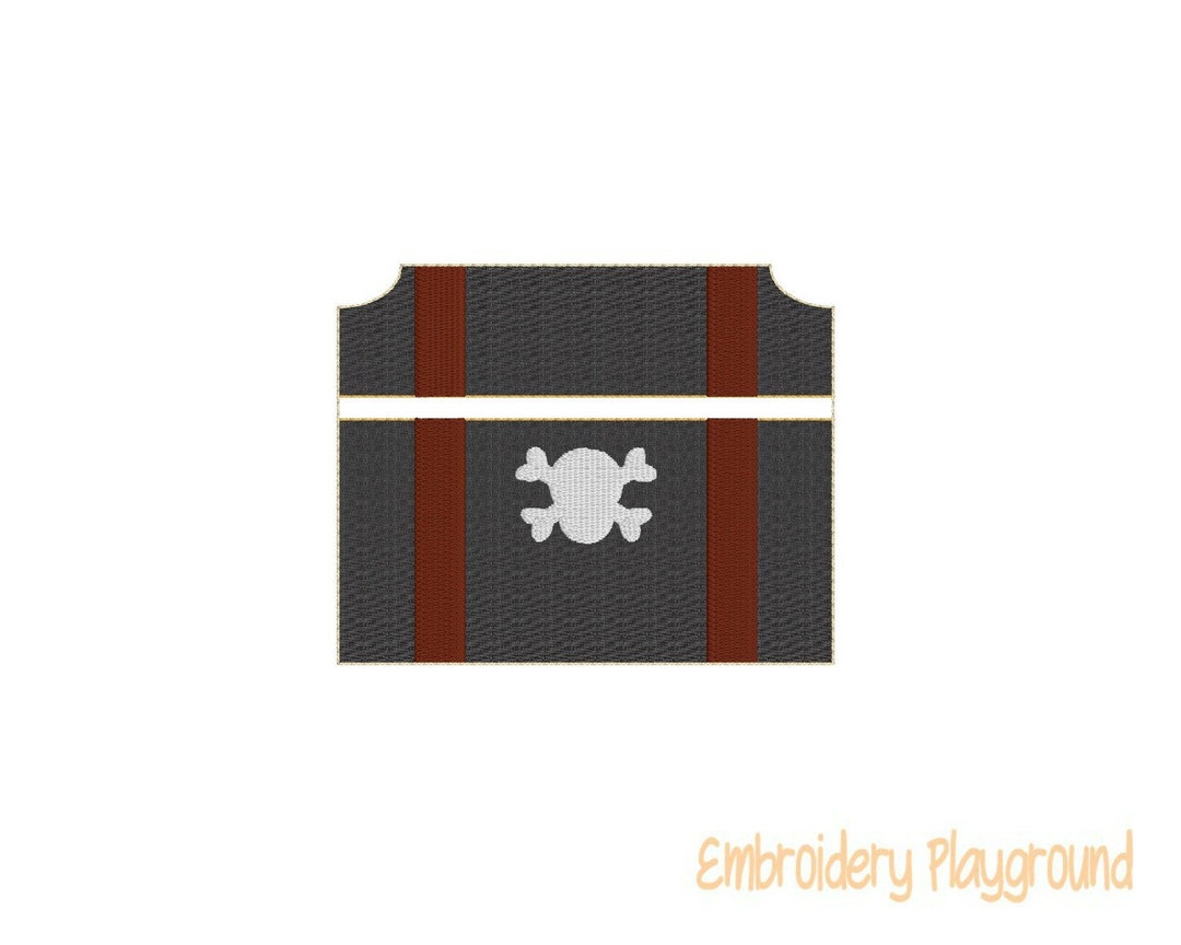 Treasure Chest Embroidery Design - Embroidery Pattern - Elf Stuff - Etsy