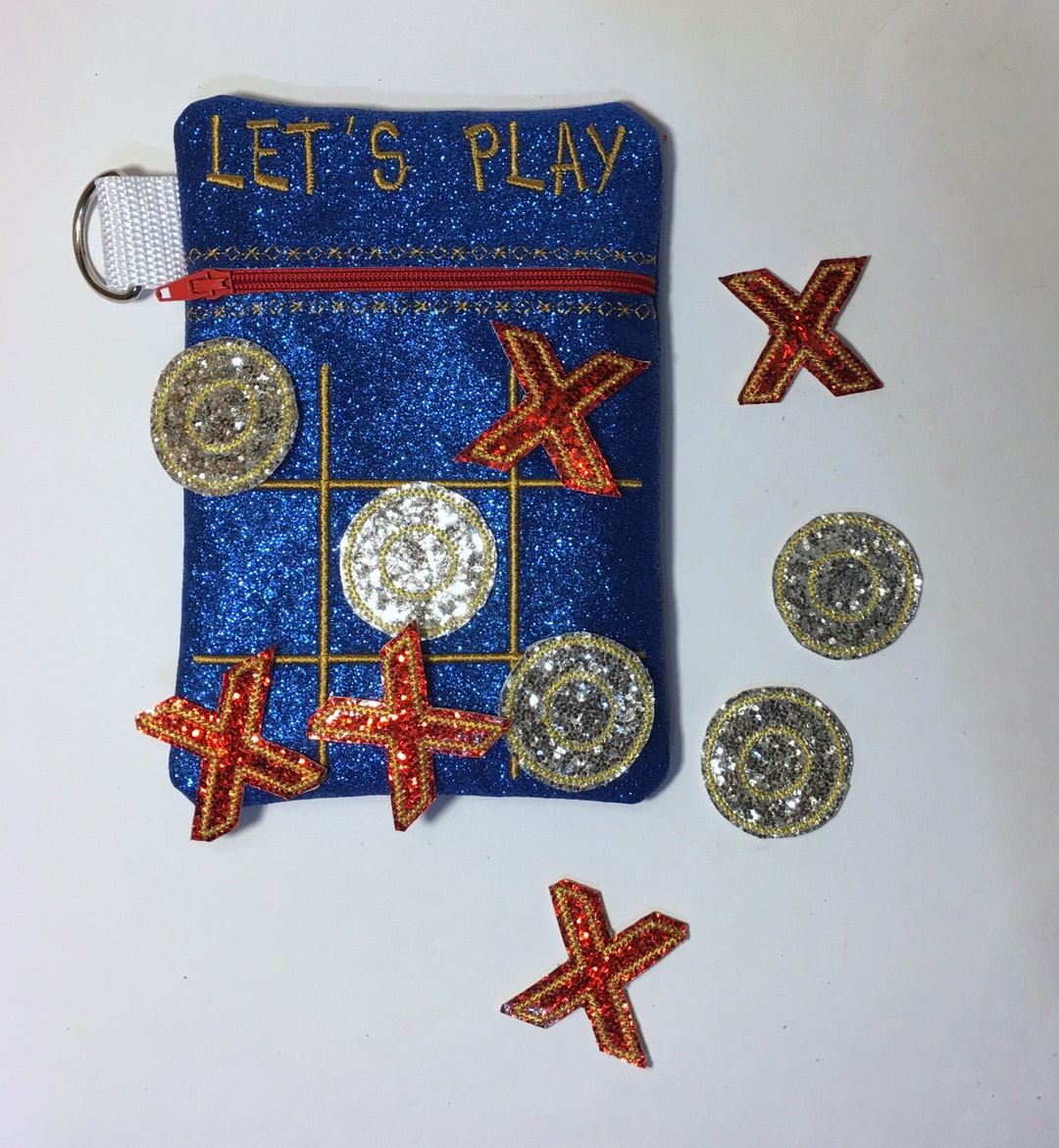 Tic Tac Toe Game Bag Embroidery Design - Embroidery Pattern - Etsy