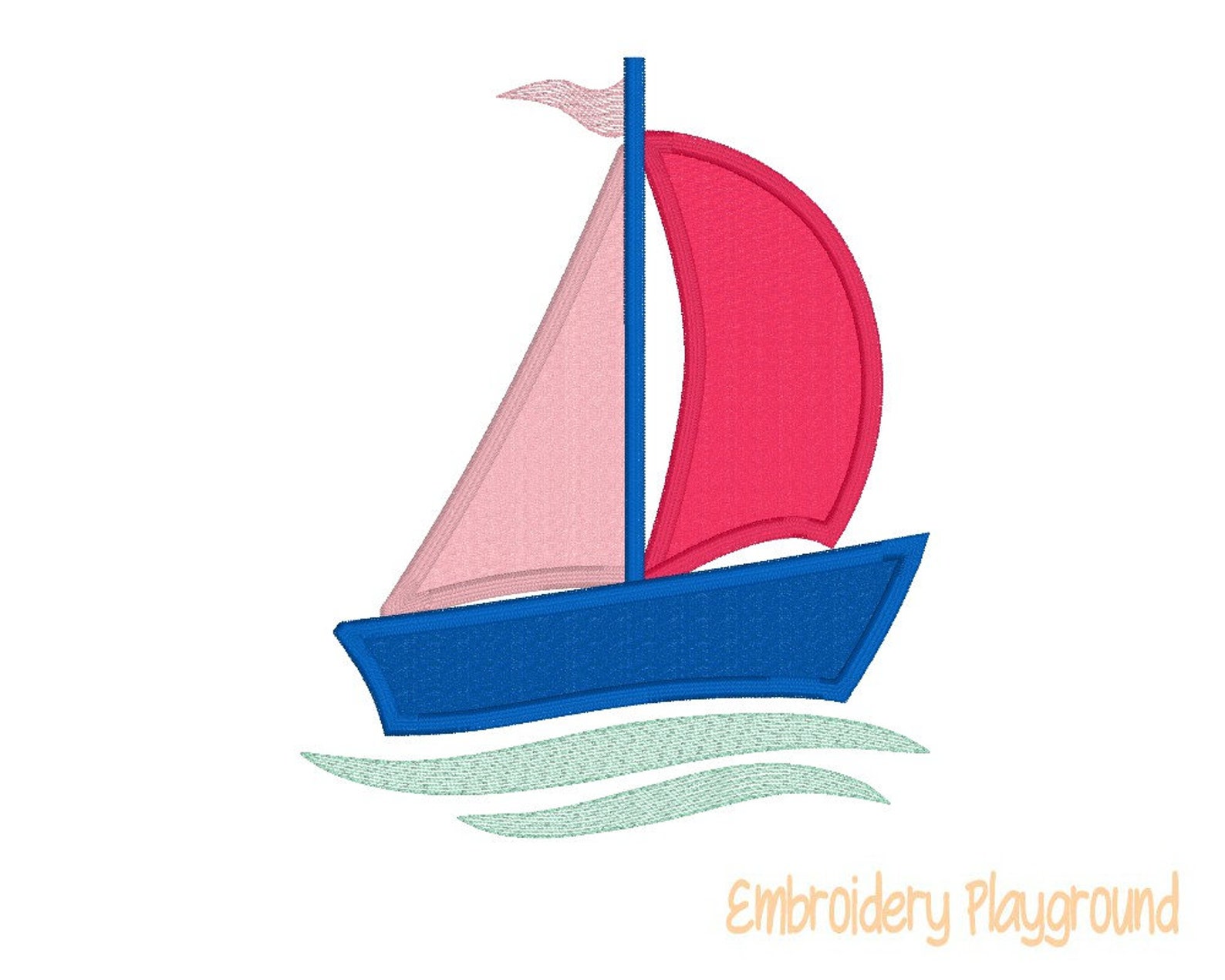 Sailboat Applique - Set Sail - Fun in the Sun - Summer - Embroidery ...