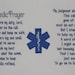 Paramedic's Prayer - EMT Saying - Paramedic - Embroidery Design ...