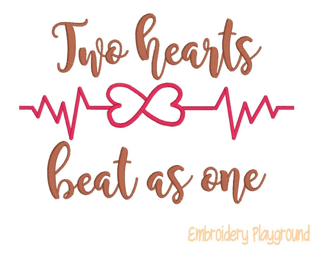 Double Heart Beats - Two Hearts Beat as One - Wedding Design ...