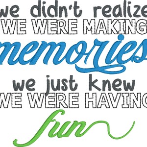 Fun Memories Wording Memory Pillow Saying Loved - Etsy