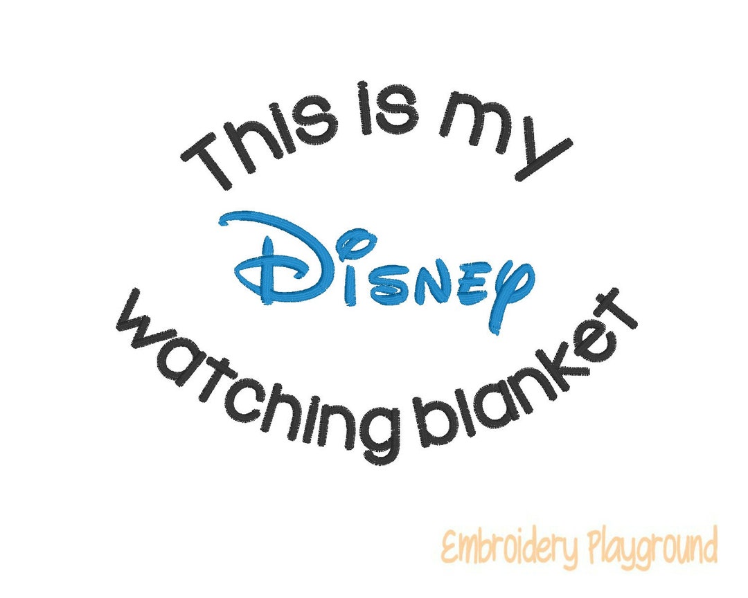 Dis Channel Embroidery Design - Kids Blanket - Mouse Channel Watching ...