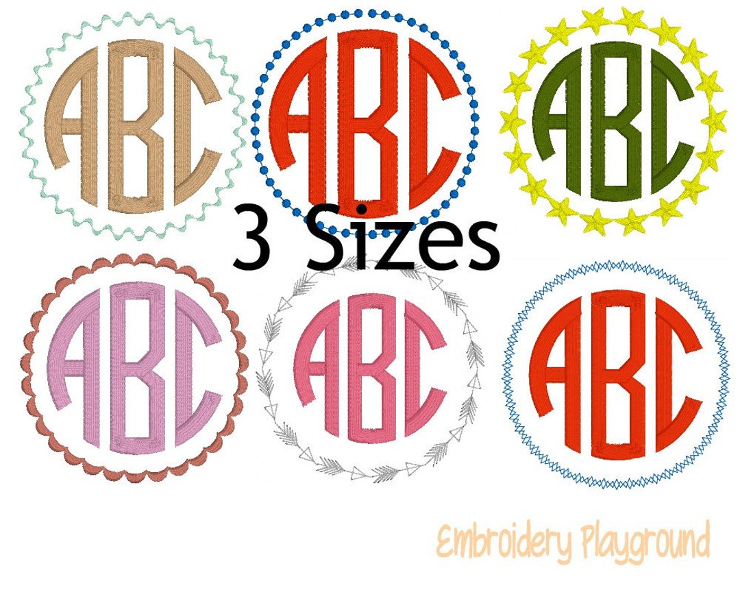 Monogram Frames - Embroidery Designs - Machine Embroidery - Variety ...