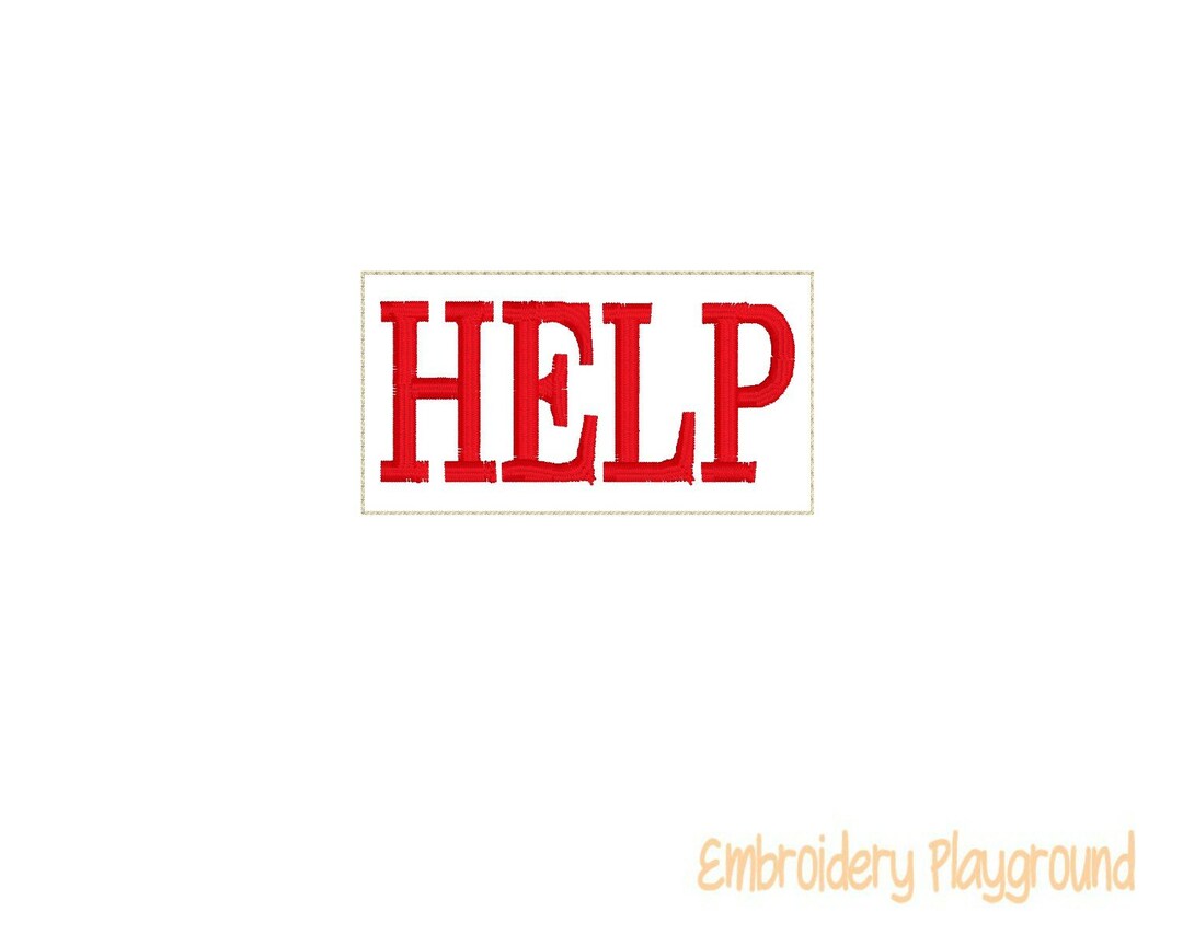 Elf Help Sign Embroidery Design - Embroidery Pattern - Elf Clothes - Etsy