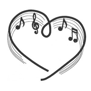 Music Heart Design Choir Design Band Design Love Music Design Reading ...