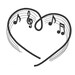 Music Heart Design Choir Design Band Design Love Music Design Reading ...