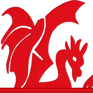 Dragon Split Frame Embroidery Designs - Reading Pillow Design ...