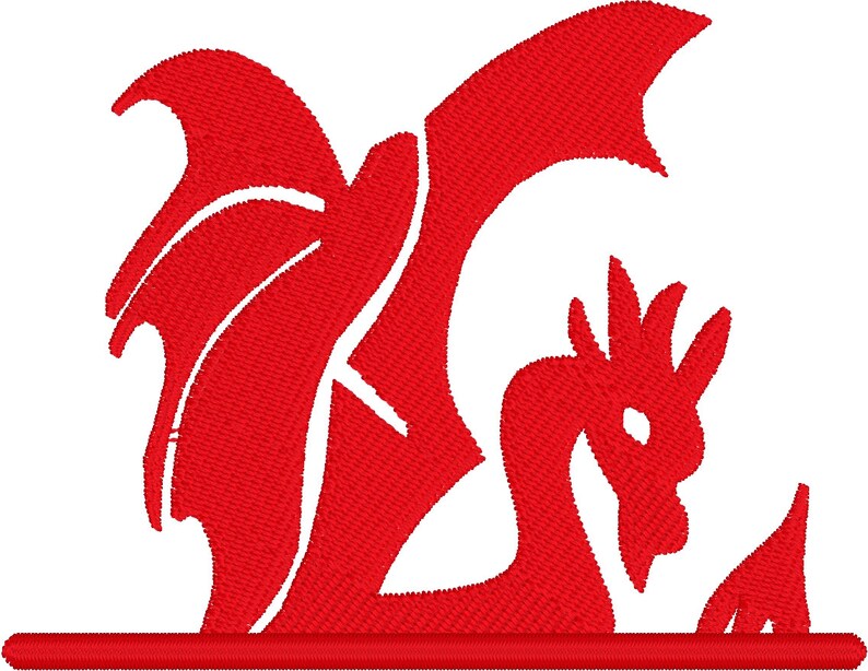 Dragon Split Frame Embroidery Designs Reading Pillow Design - Etsy