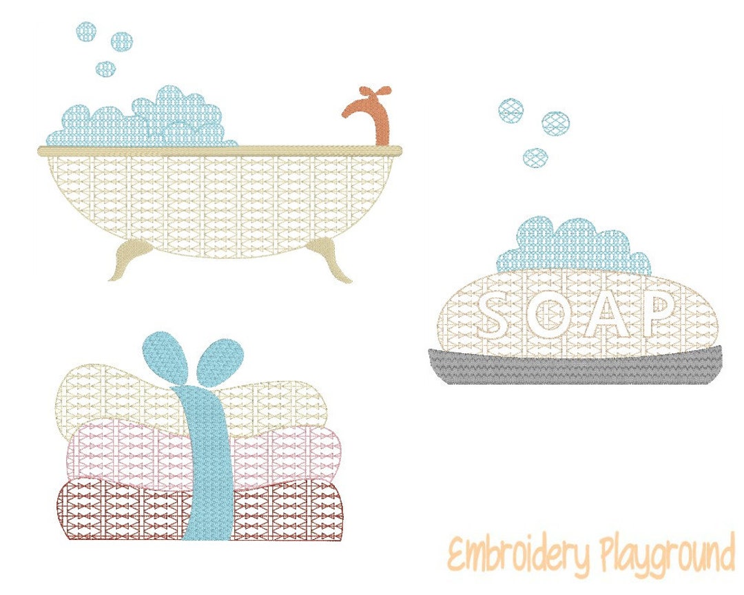 Bathroom Towel Designs Embroidery Designs Machine Embroidery Embroidery ...