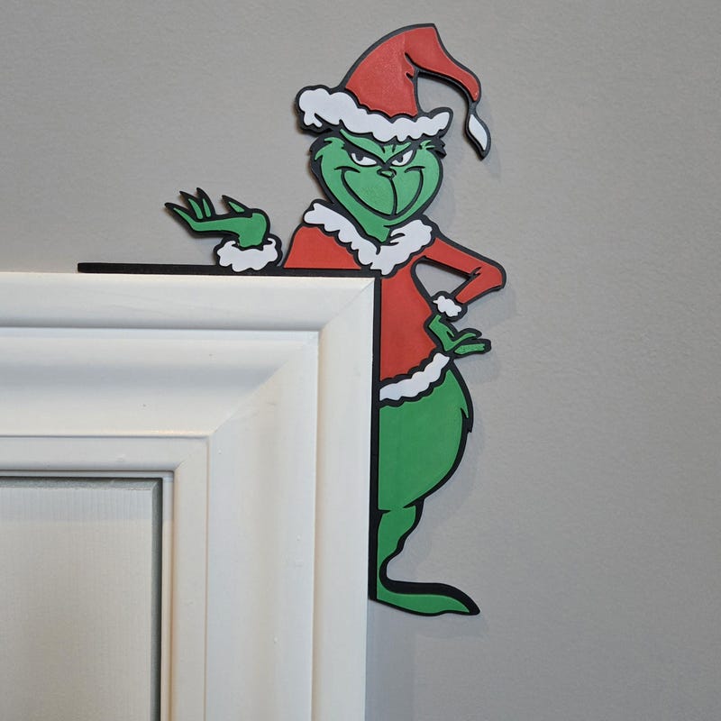 Grinch Office Door Cover - Etsy Canada