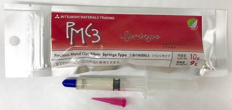 PMC3 Syringe 9g with nozzle Silver Precious Metal Clay | Etsy