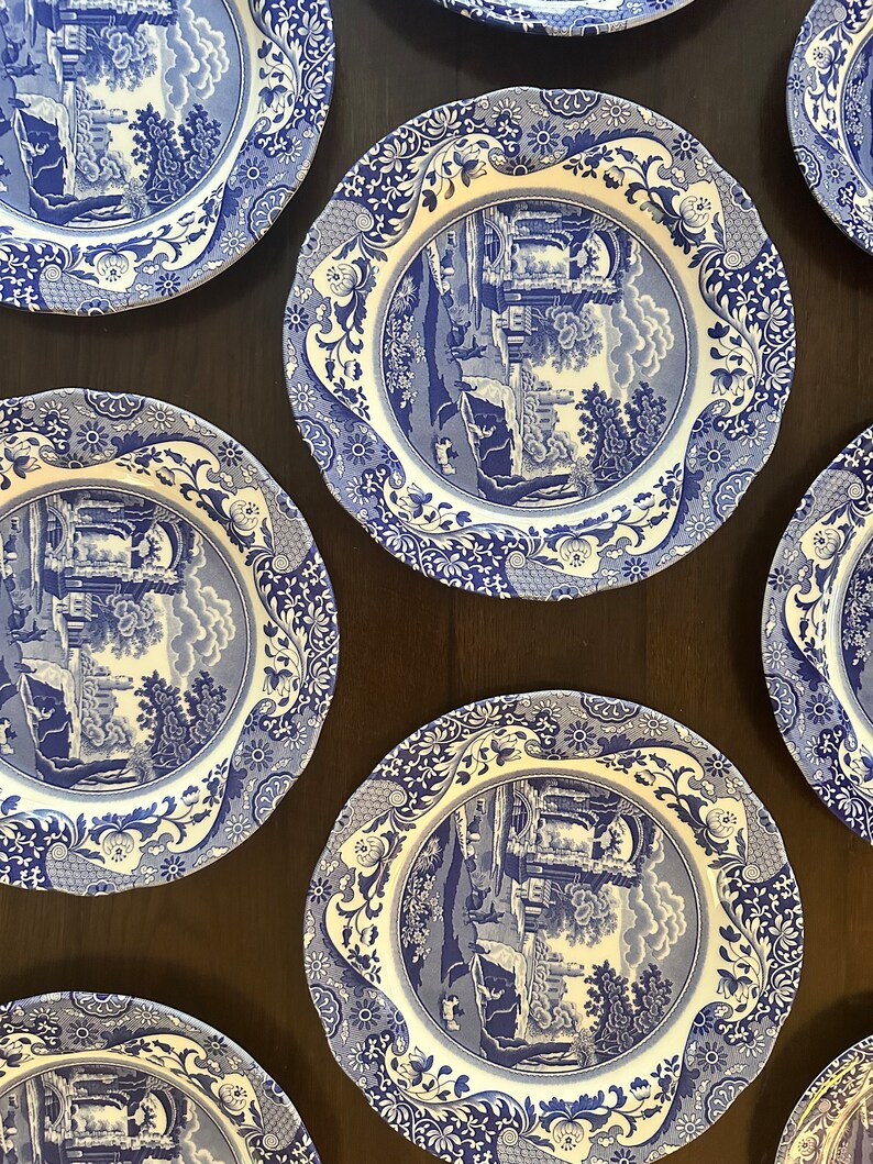 Spode Italian / Blue and White / Set of 11 / Wall Grouping - Etsy