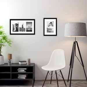 Black White Grey Multi Photo Frames 16x9 for X3 6x4 Photo Frames Frame ...