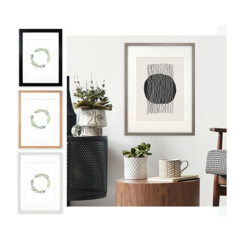 Black Frame White Picture Frame Grey Photo Frame A2 A3 | Etsy