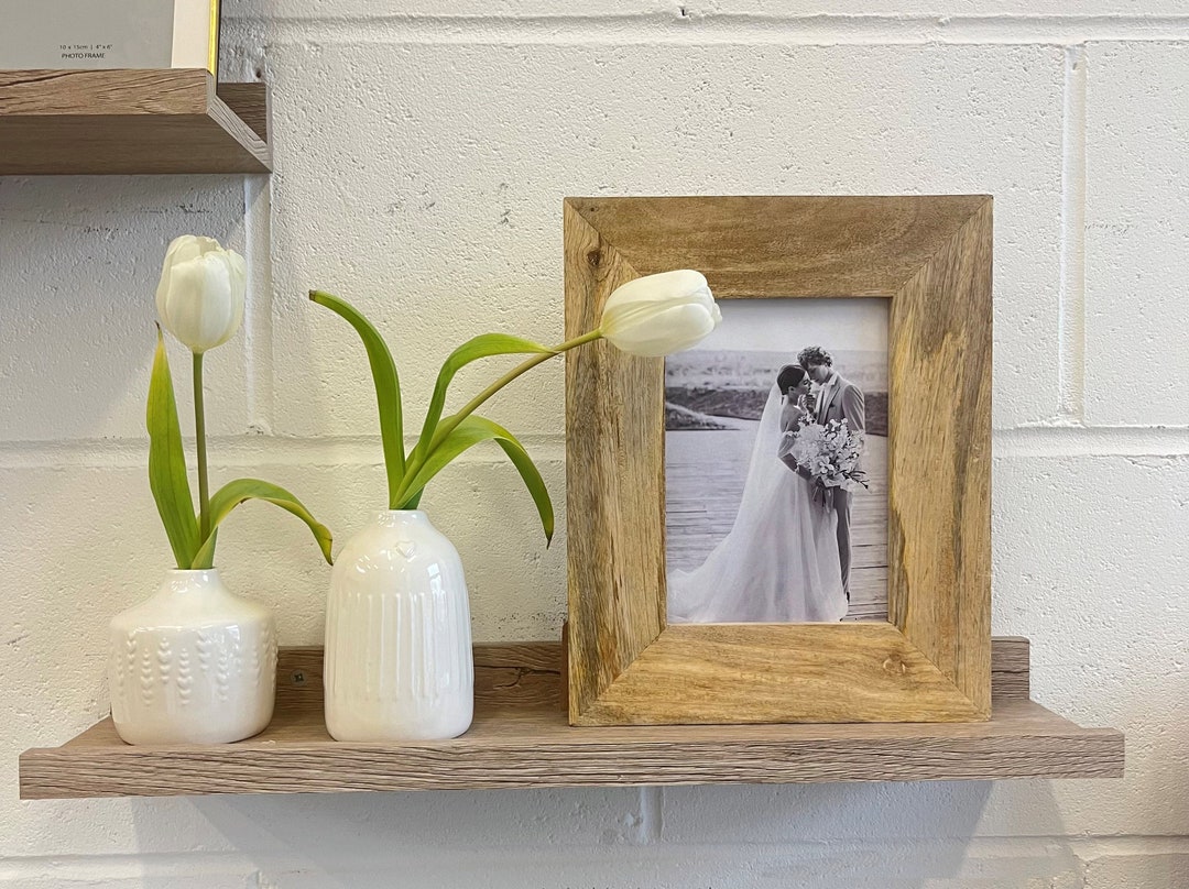 7x5 Wooden Photo Frame Real Wood Frame Rustic Home Decor Table Display ...