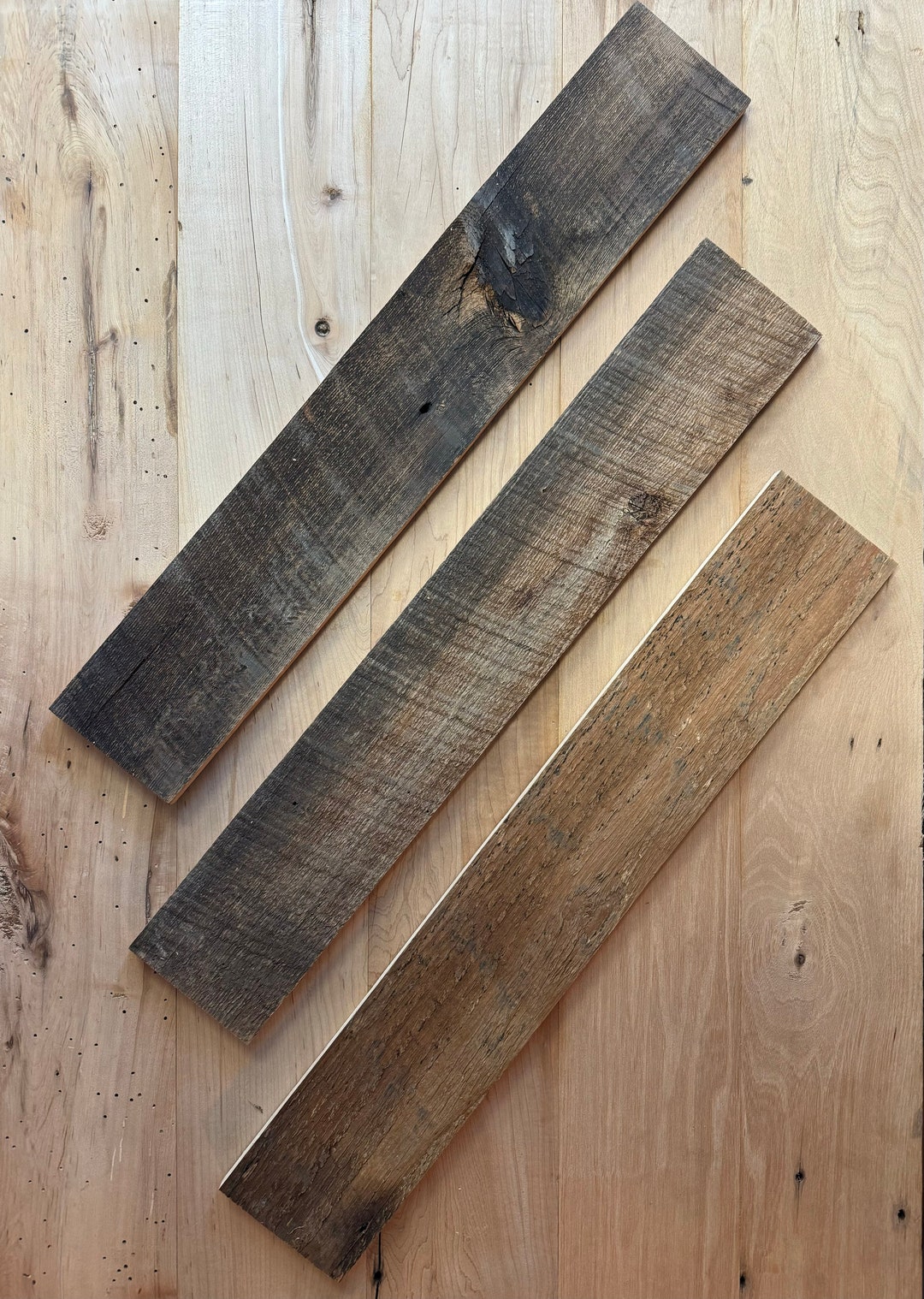 Barnwood - Reclaimed Boards (3’ Long, 8” Wide, 1/2” Thick) - Weathered ...