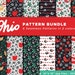 Ohio Digital Paper Icons Seamless Patterns Collage Craft - INSTANT ...