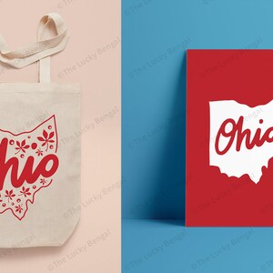 Ohio Script Silhouette SVG DXF EPS Vector Bundle Cutting Files ...