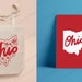 Ohio Script Silhouette SVG DXF EPS Vector Bundle Cutting Files ...