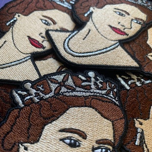 QUEEN Elizabeth II Embroidered Iron on Patch - Etsy