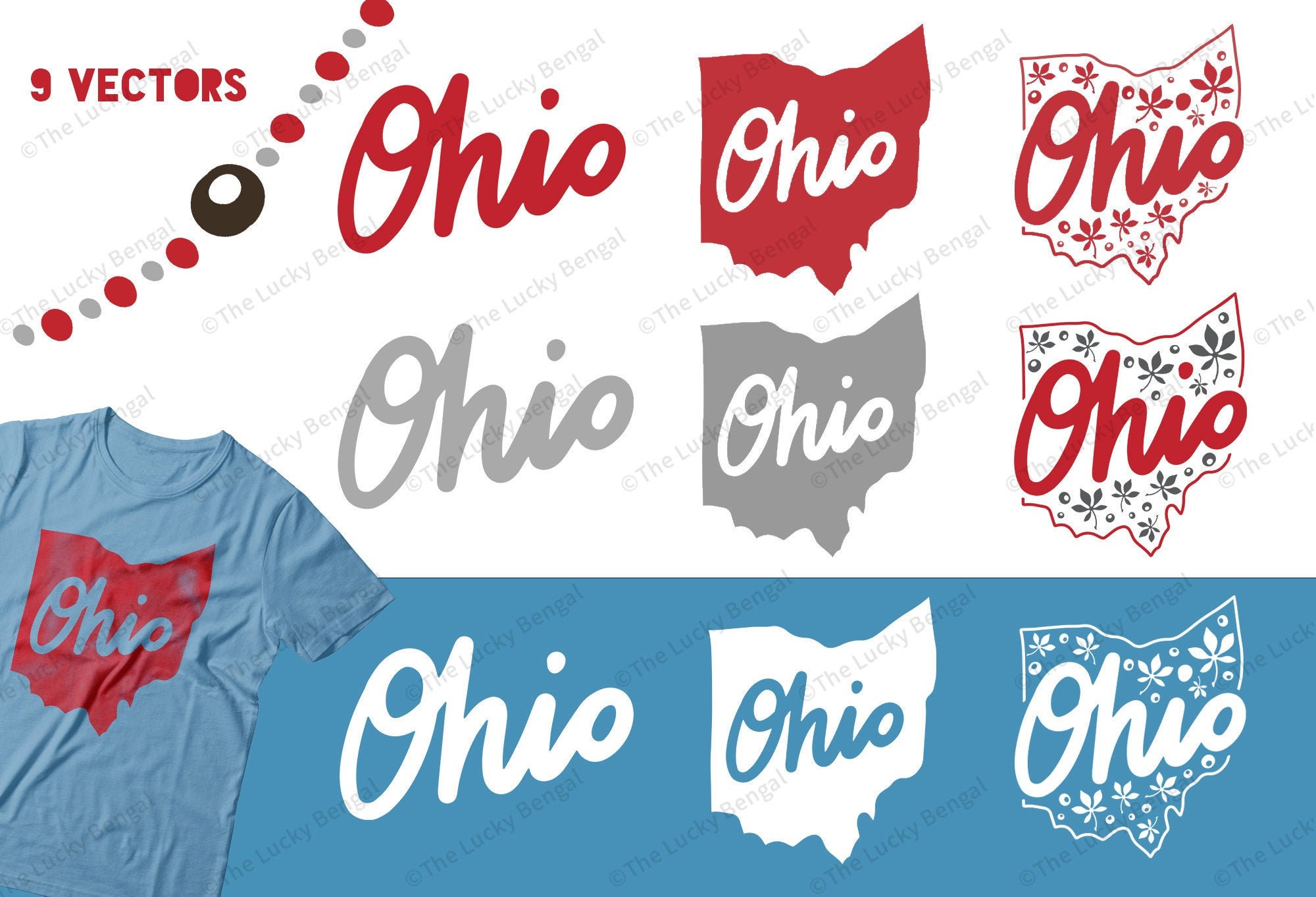 Ohio Script Silhouette SVG DXF EPS Vector Bundle Cutting Files ...