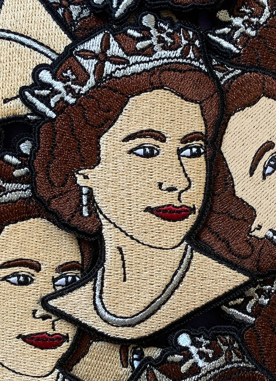 QUEEN Elizabeth II Embroidered Iron on Patch Badge - Etsy