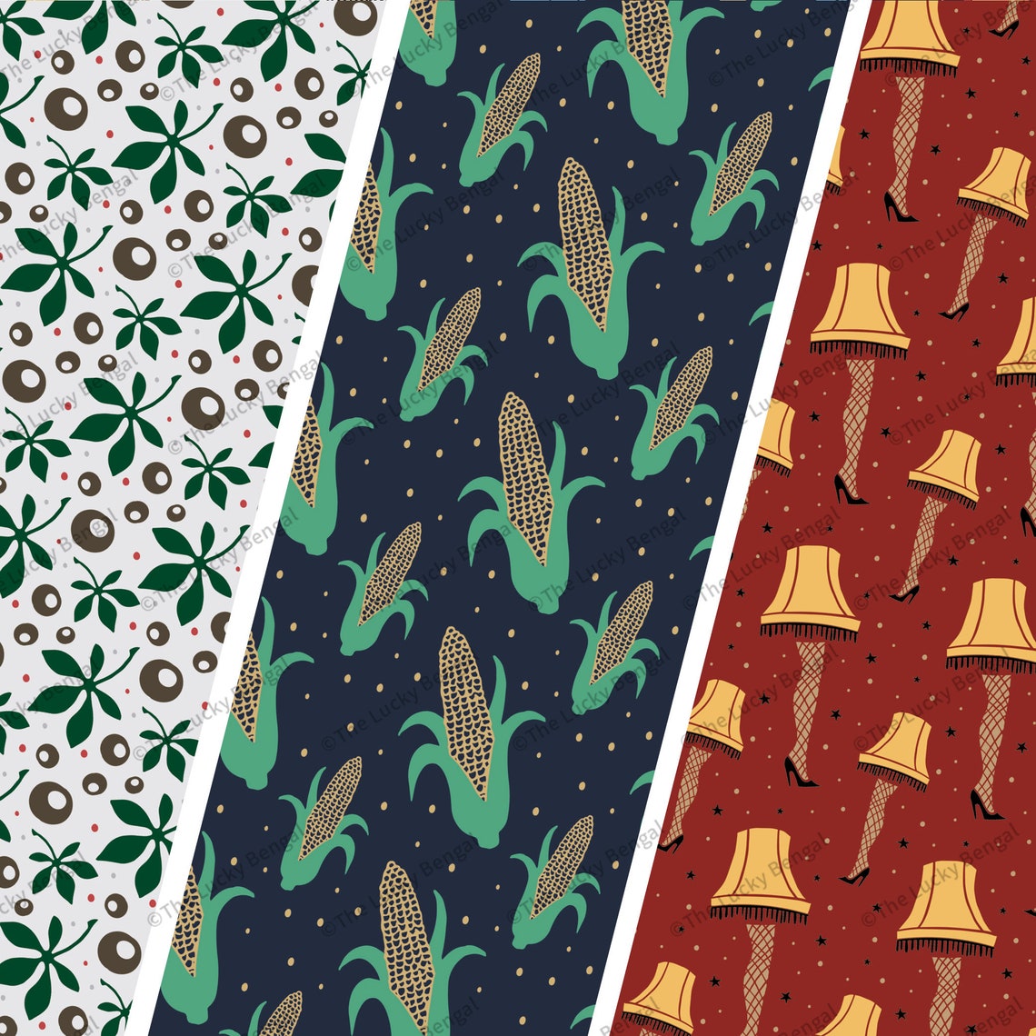 Ohio-themed Pop Art Digital Paper Icons Seamless Patterns Collage Craft ...