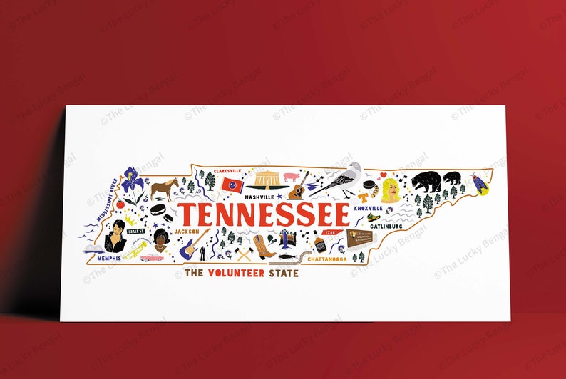 Tennessee Clipart Vectors, Icons, Doodles & Illustrations Bundle (51 ...