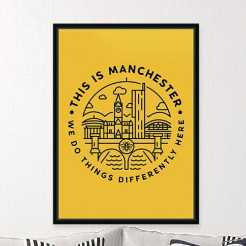 Manchester Sayings Print Funny Wall Art. Fun Quotes Poster - Etsy UK