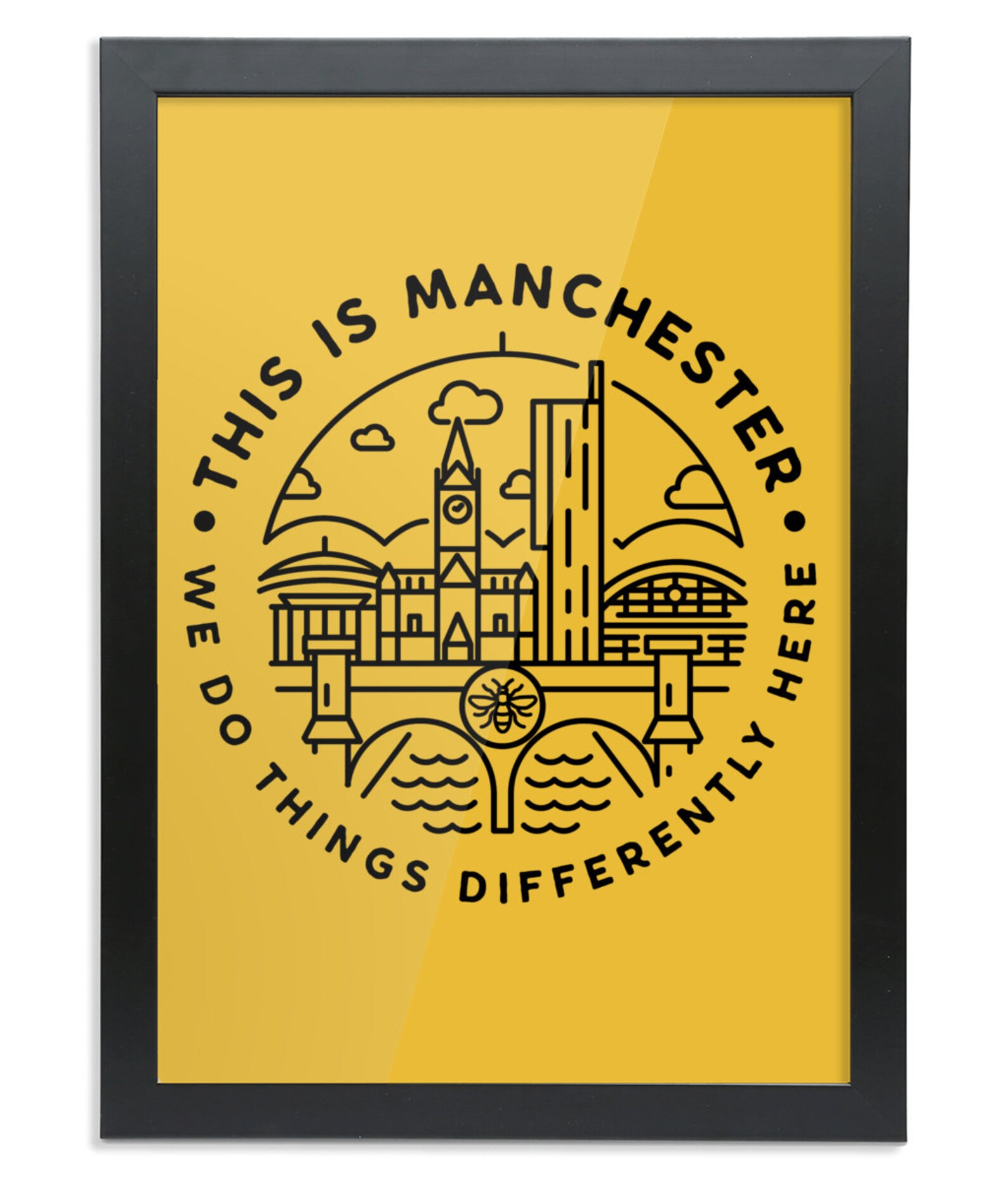 This is Manchester - Portrait Wall Art Print - Etsy UK