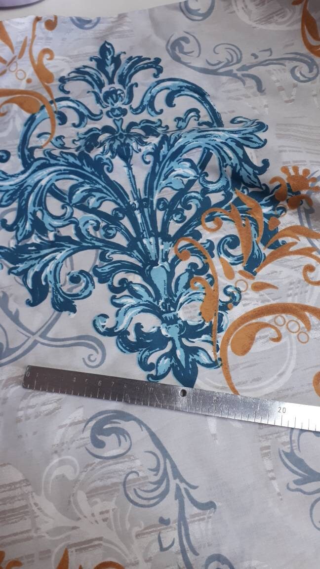 Duck Egg Blue Teal Blue Gray Cotton Fabric by Yard Fabric by Meter ...