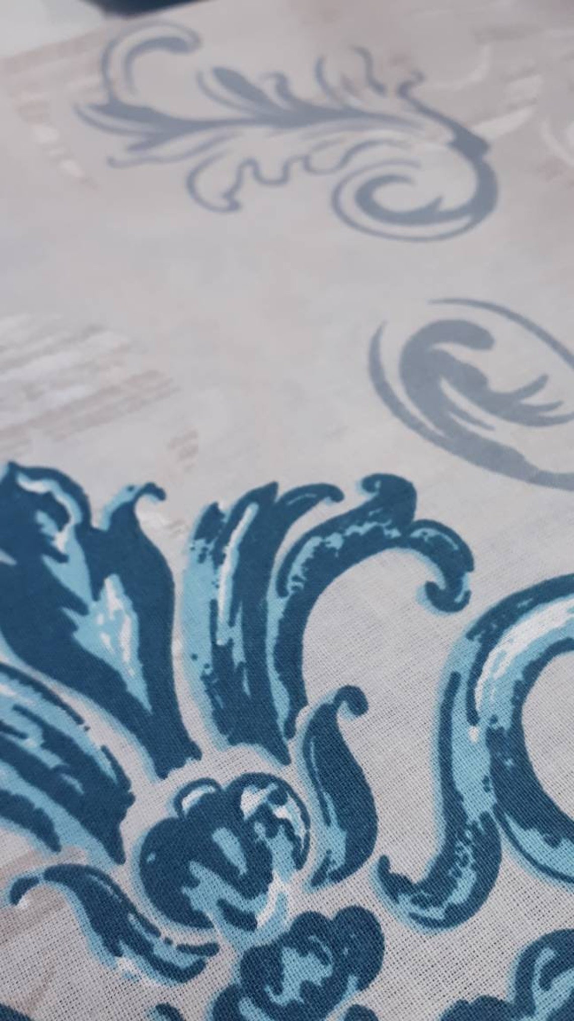 Duck Egg Blue Teal Blue Gray Cotton Fabric by the Yard Fabric by Meter ...