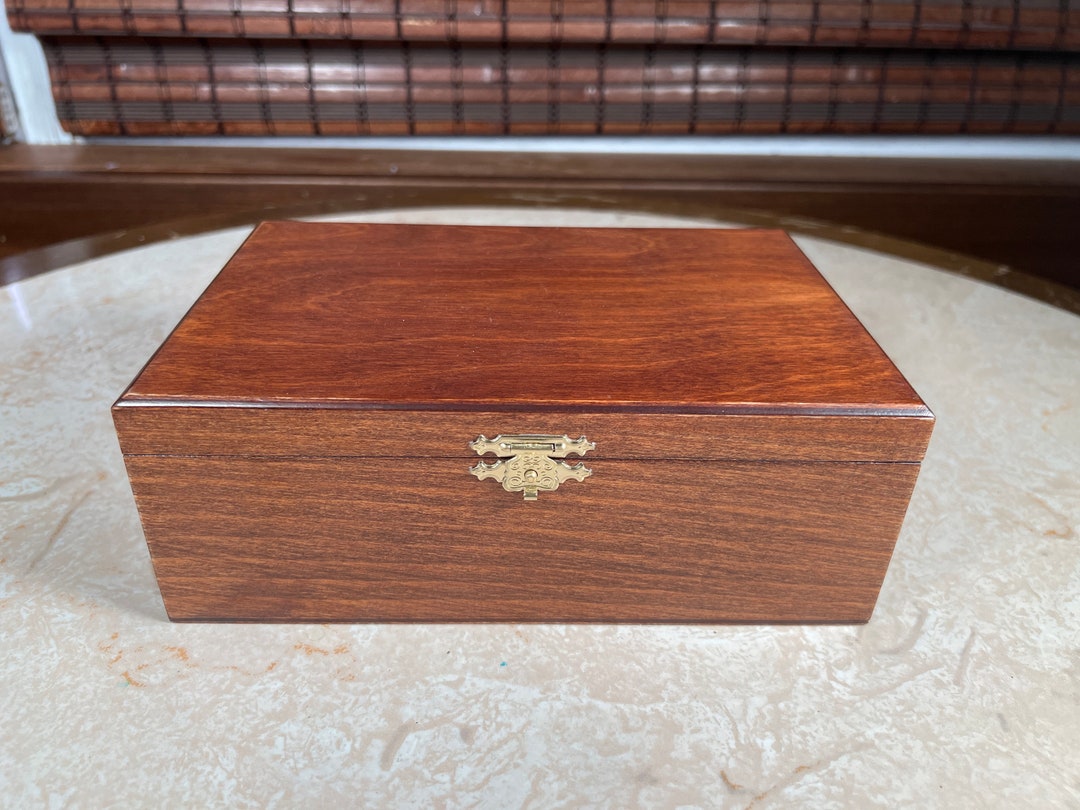 Handmade Wooden Storage Box for Standard Size Chess Pieces - Chessmen ...