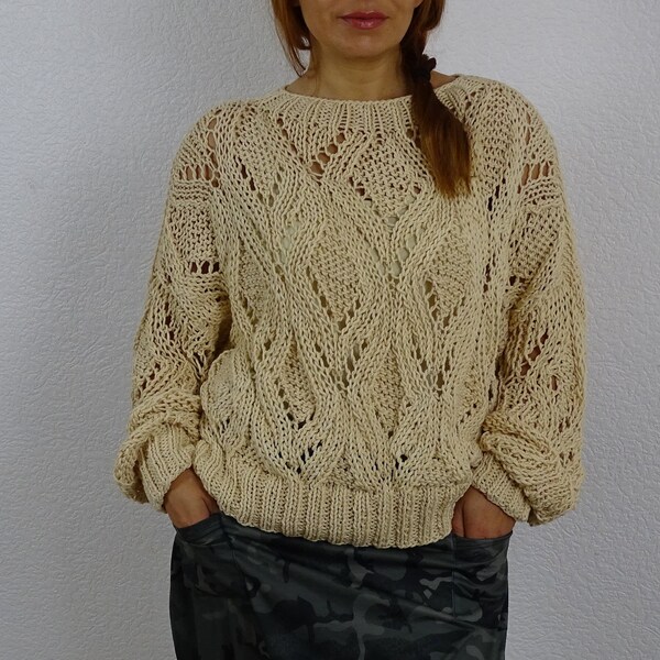Slouchy Sweater - Etsy
