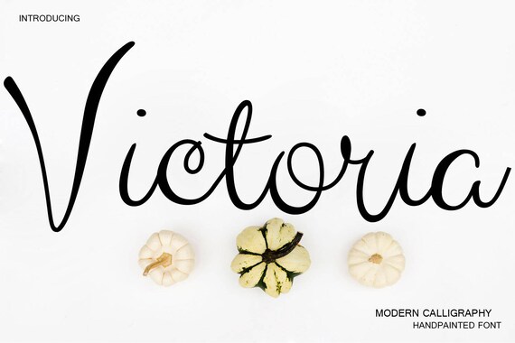 Instant Download Calligraphy Handwritten Victoria Script