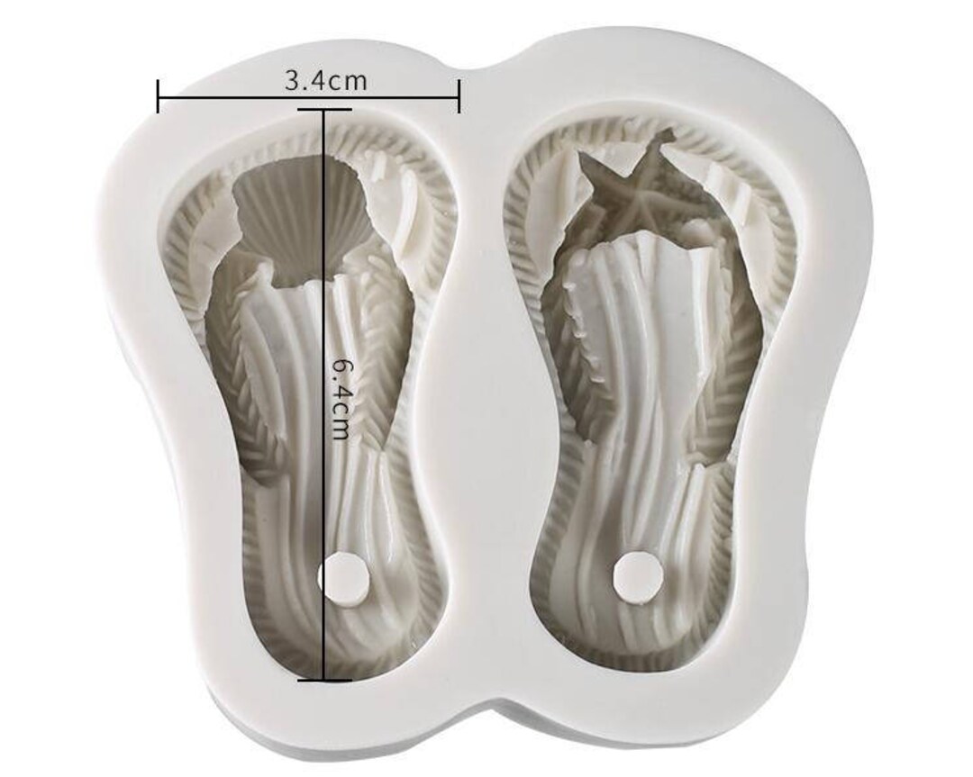 Baking DIY Slippers Silicone Molds Mini Beach Slippers Cake Decoration Tools Silicone Molds - Etsy