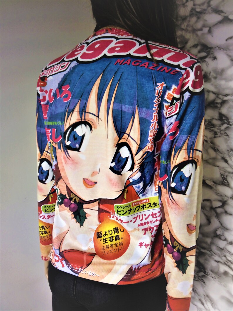 Manga Art Sweater, Manga Art, Women Sweater, Long Sleeve Cartoon ...