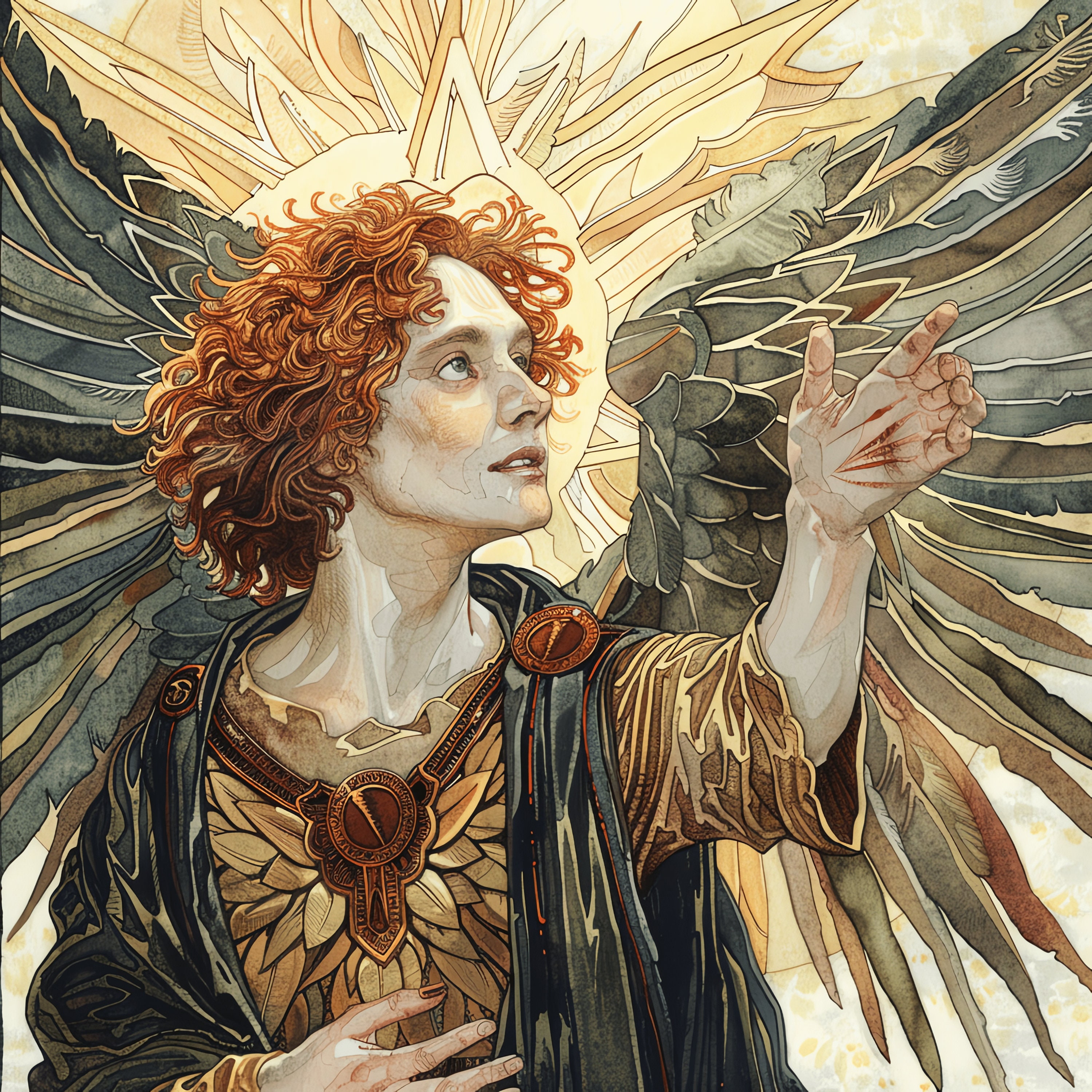 Pre-raphaelite Archangel PNG Bundle - 33 High Quality PNG - Instant ...