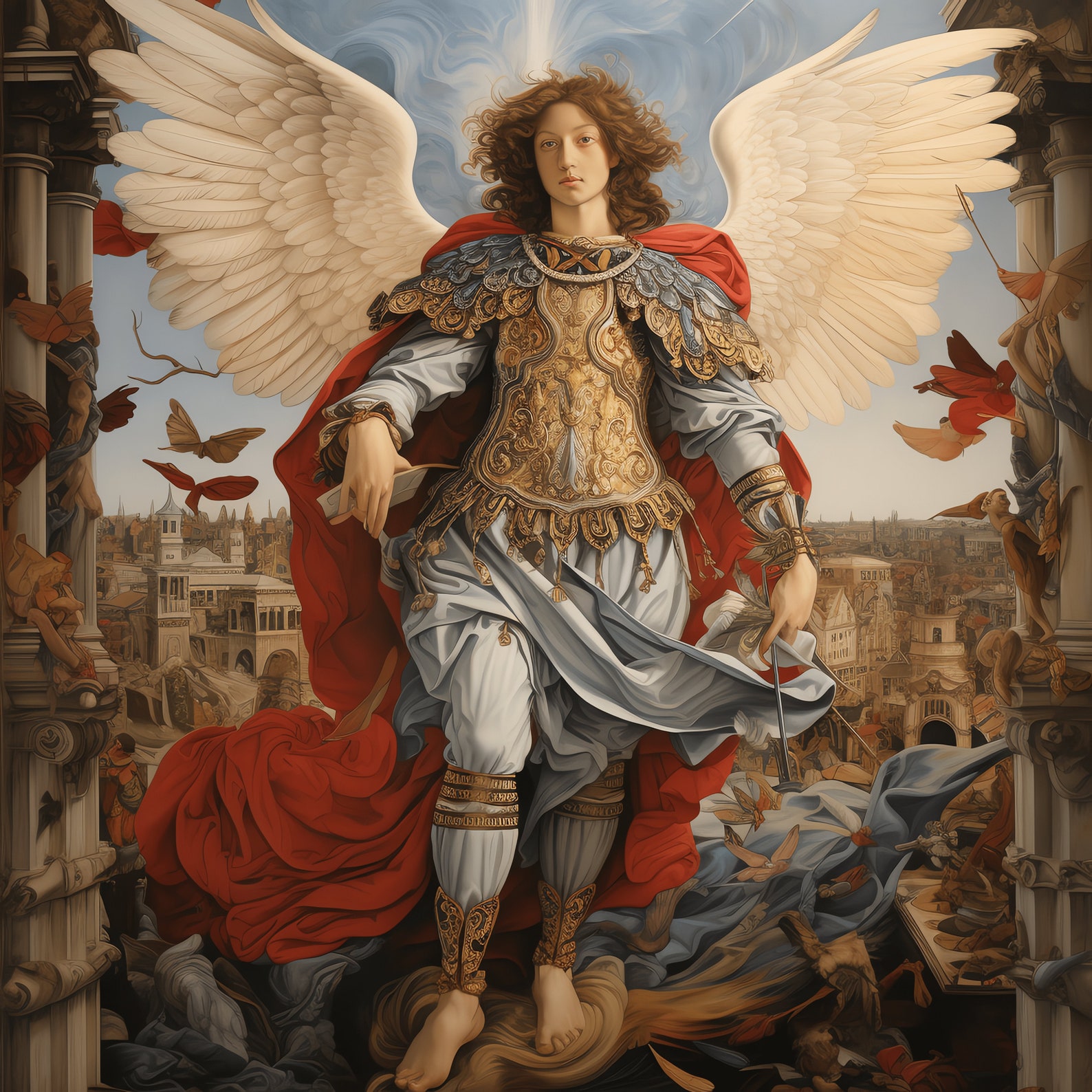 Full Body Renaissance Archangel Clipart - 40 High Quality Jpgs ...