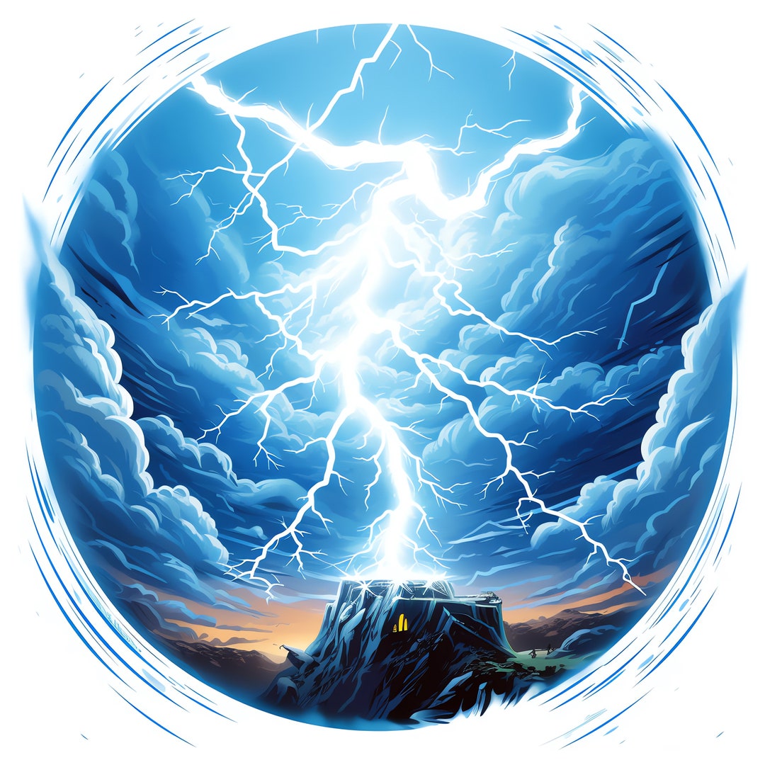 Fantasy Artistic Lightning Bolts Illustration Clipart - 30 High Quality ...