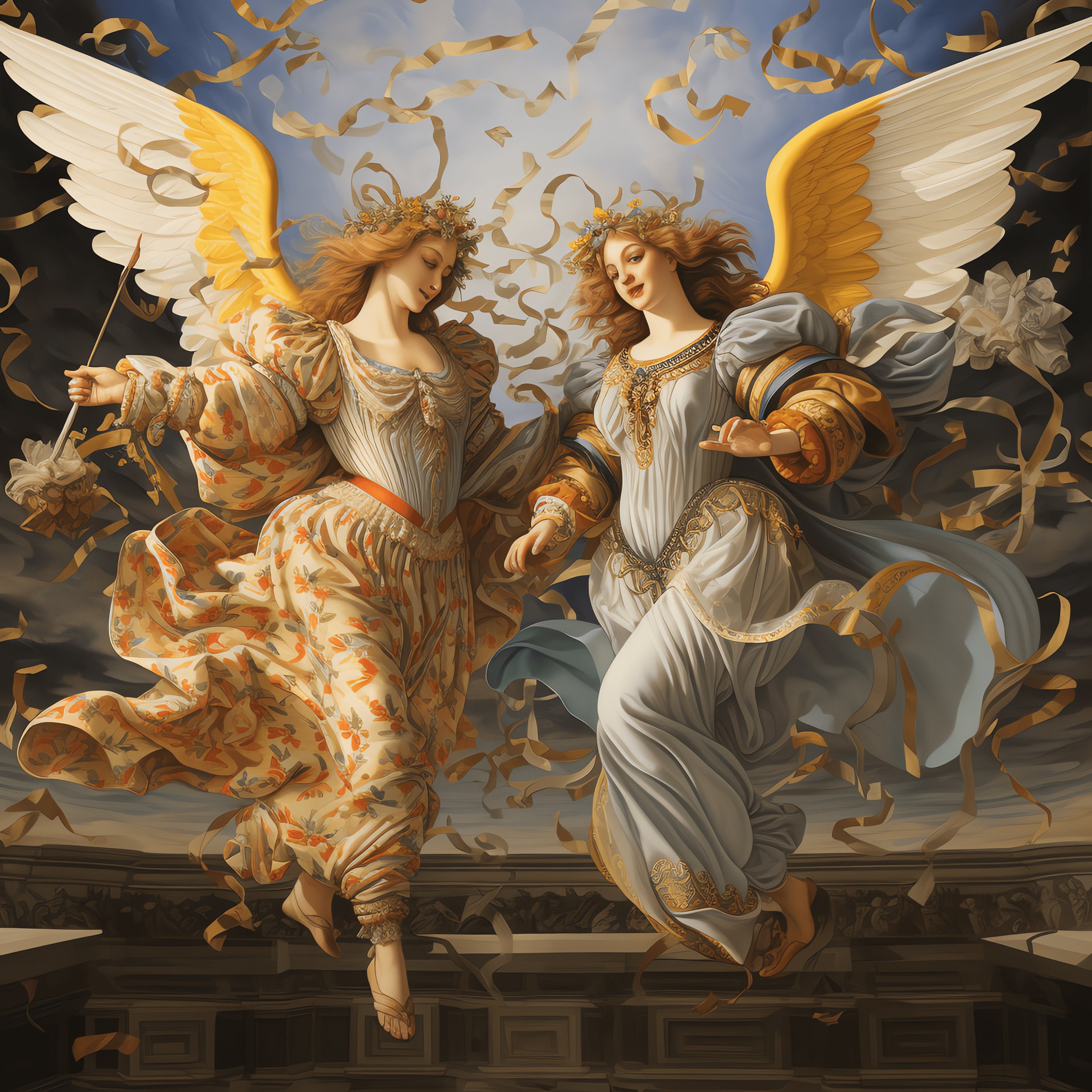 Renaissance Angels Dancing PNG Clipart - 26 High Quality PNG - Instant ...