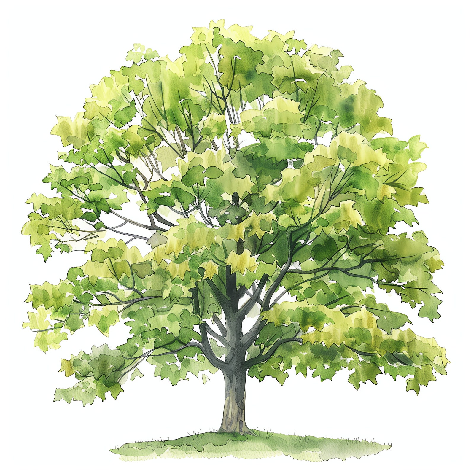 Sycamore Tree PNG Clipart Bundle - 51 High Quality PNG - Instant ...
