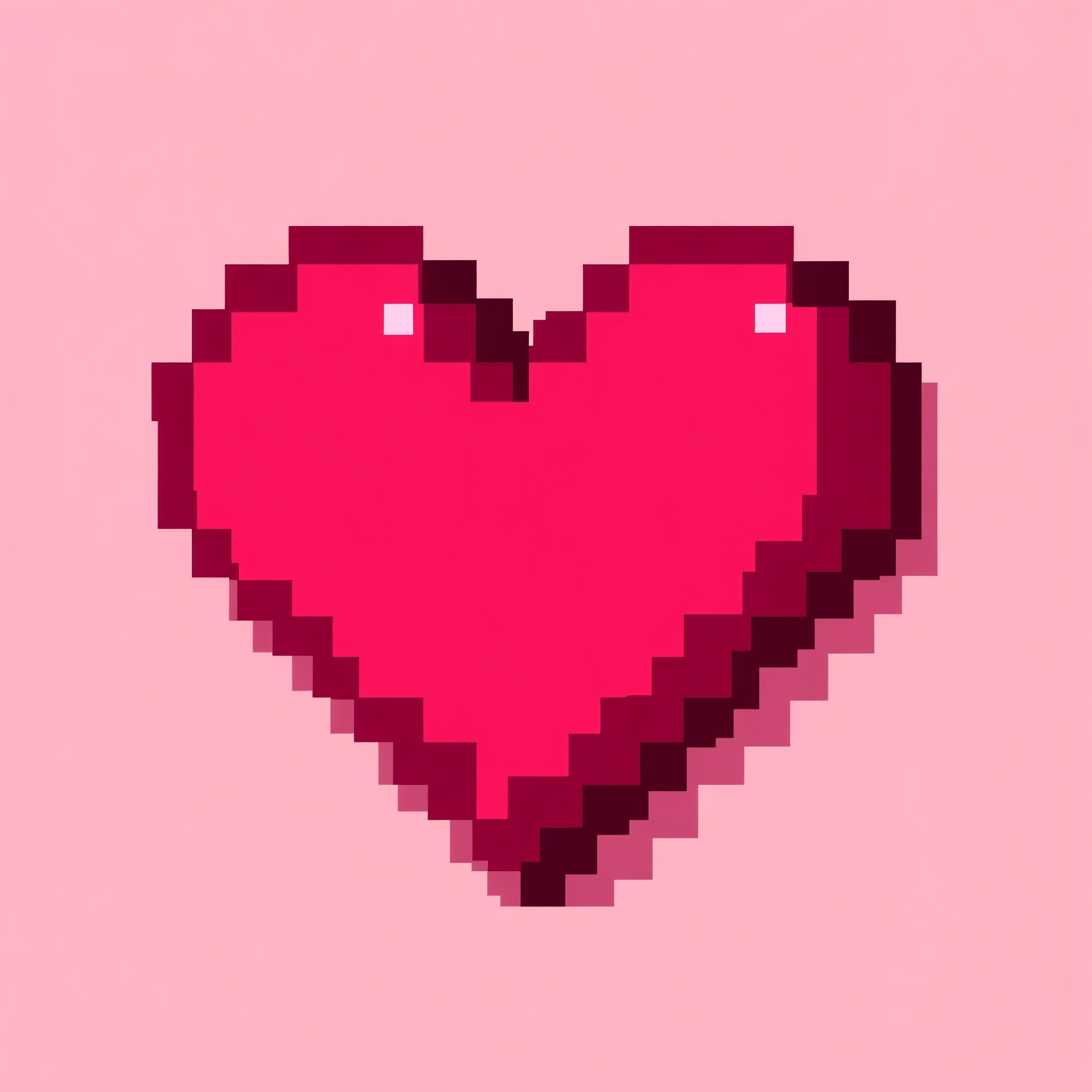 Pixel Heart Clipart Bundle - 51 High Quality PNG - Instant Download ...