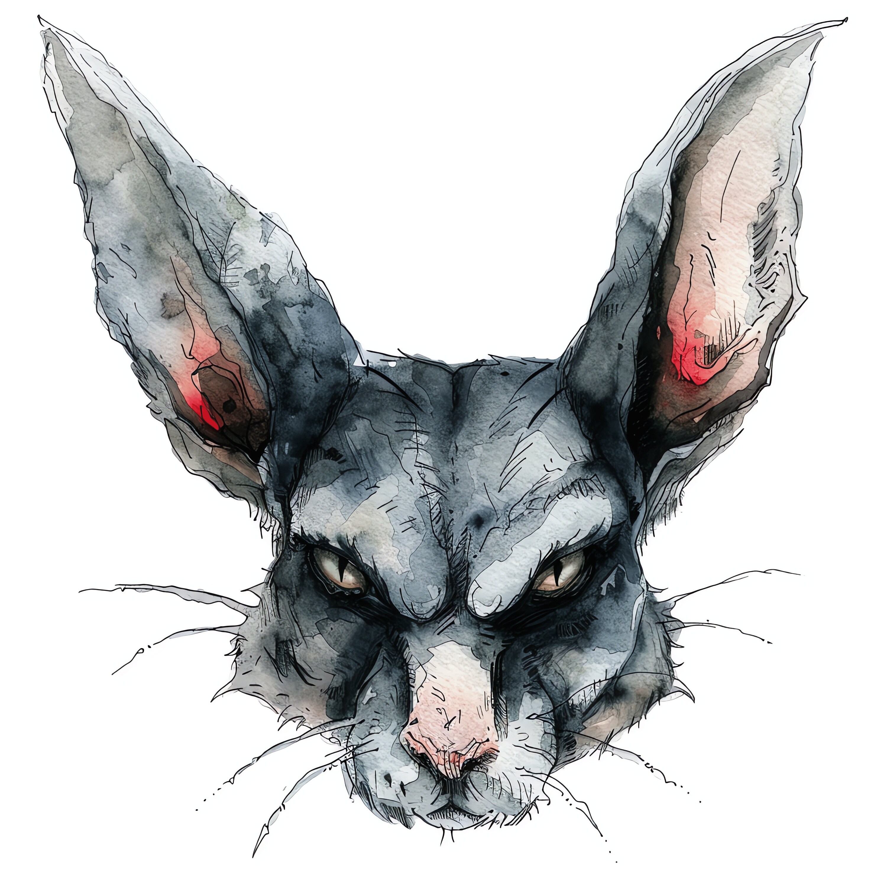 Evil Bunny PNG Clipart Bundle 48 High Quality PNG Instant Download ...