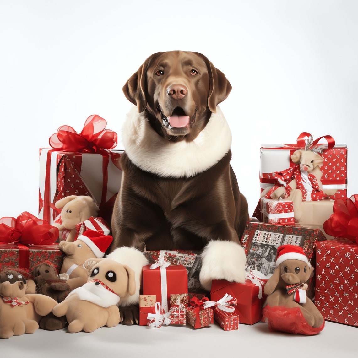Christmas Labrador Retriever PNG Photo Clipart Bundle 39 - Etsy