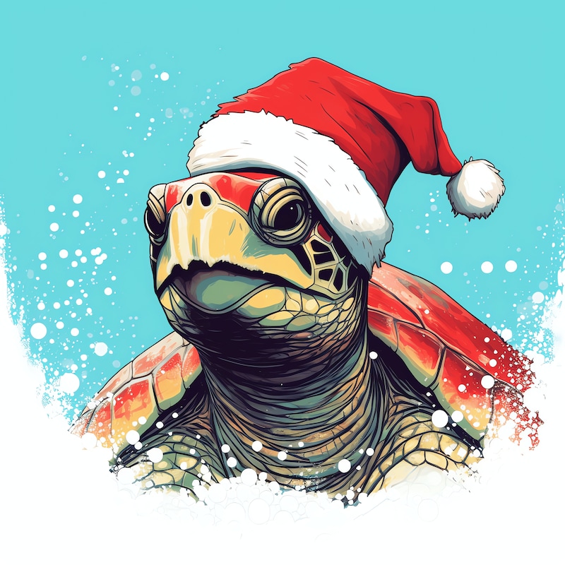 Christmas Turtles - Etsy
